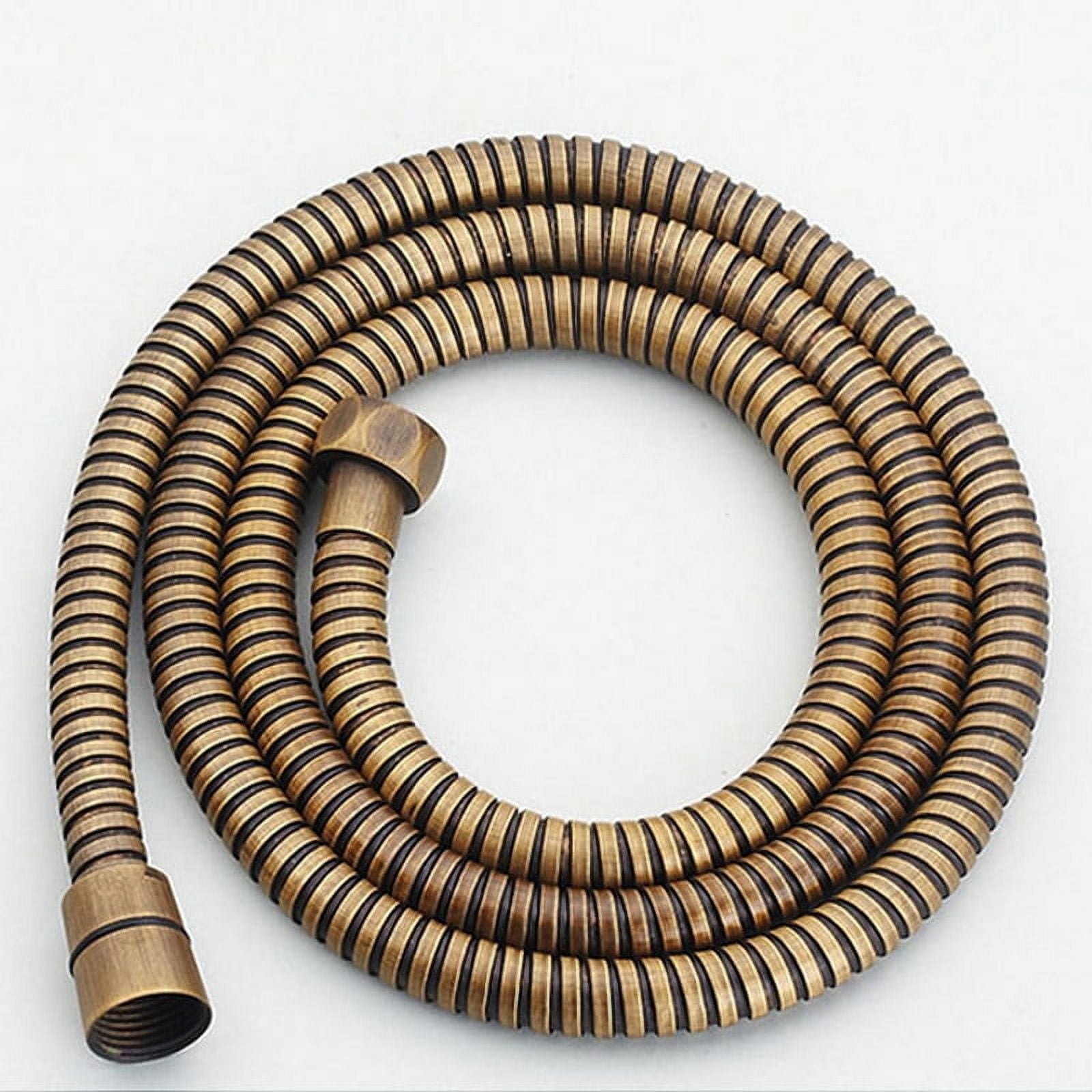 Antique Brass Stainless Steel Flexible Shower Hose Long Bathroom Shower ...