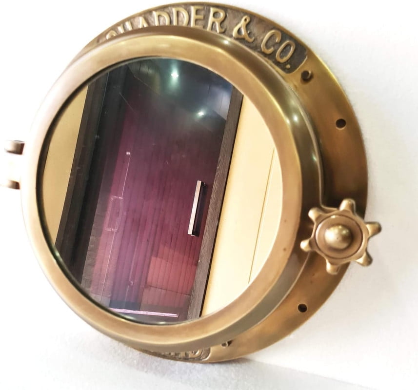 Antique Brass window porthole window Heavy cabal ship Porthole ...