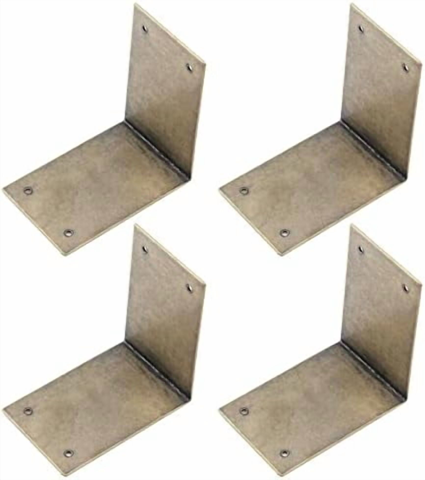 Antique Bronze Corner Brackets Brass Brace 2.36"x1.57"x0.04" Box Right ...