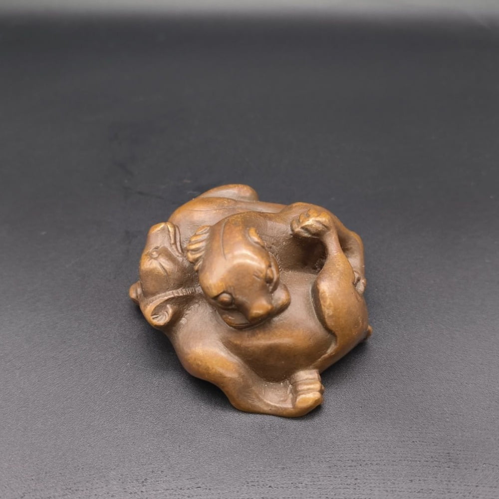 Antique Bronze Desk Ornament Study Copper Paperweight Pen Pure Copper ...