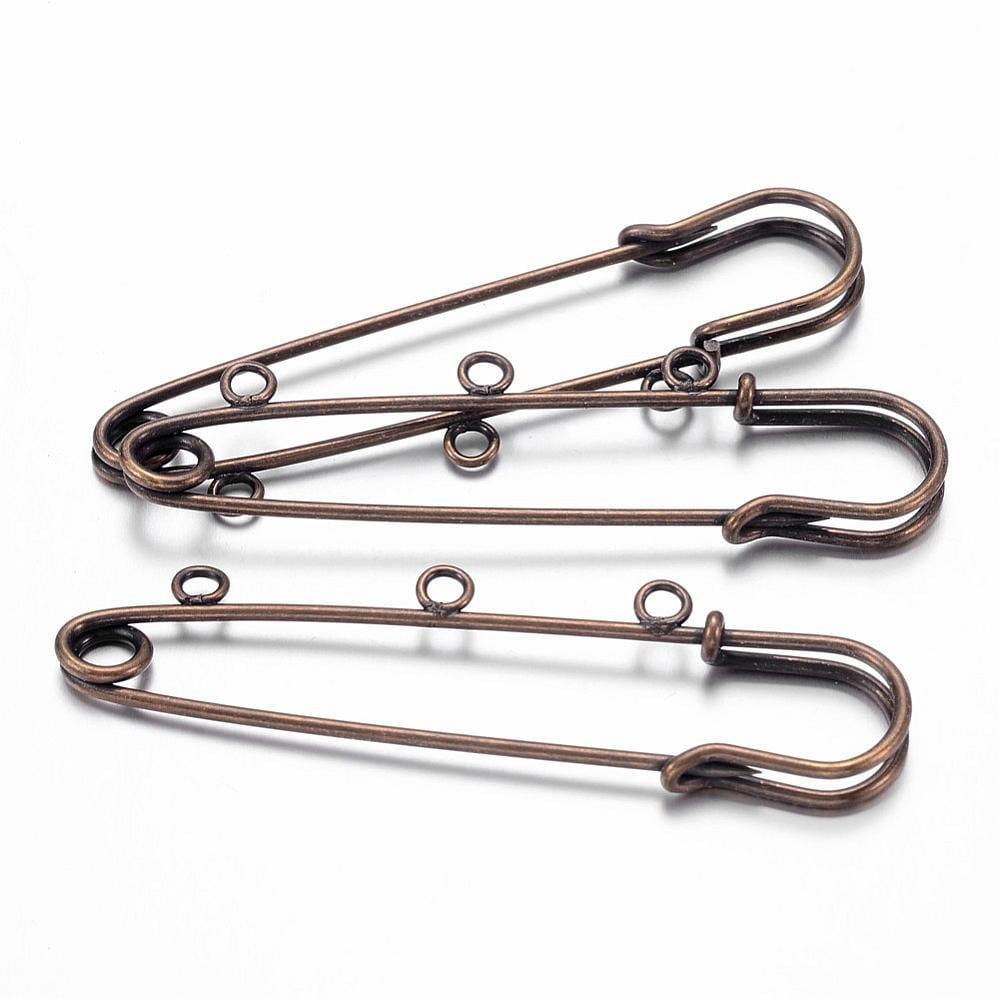 Antique Bronze Iron Kilt Pin Brooch Pin Basting Pins Safety Pins 5pcs ...