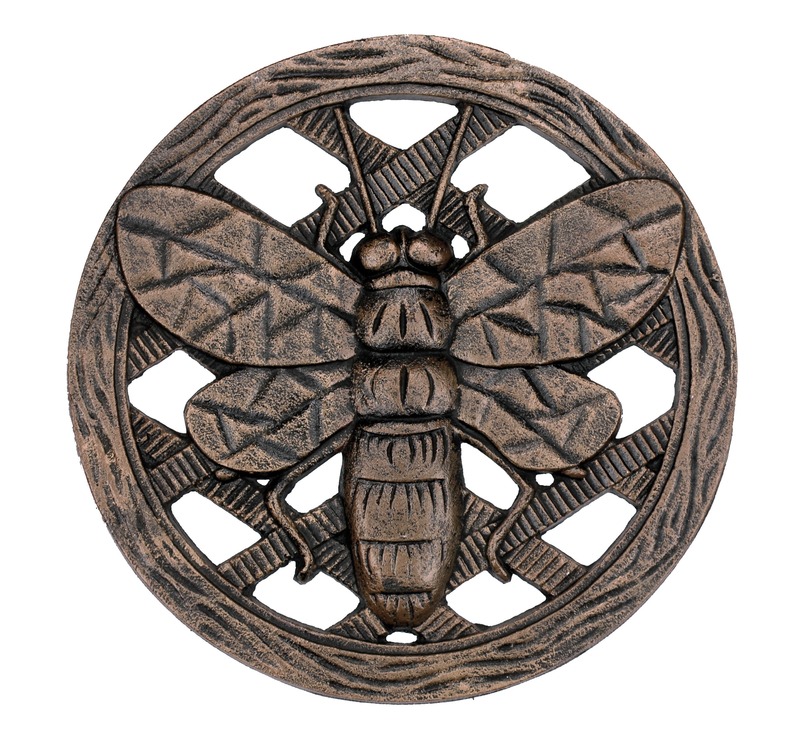 Antique Bronze Metal Stepping Stone Bee - Cast Aluminum - Walmart.com