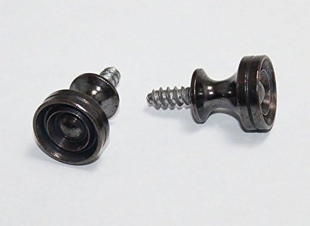 Antique Bronze Piano Desk Knobs with Wood Screws - 1 Pair - Furniture ...