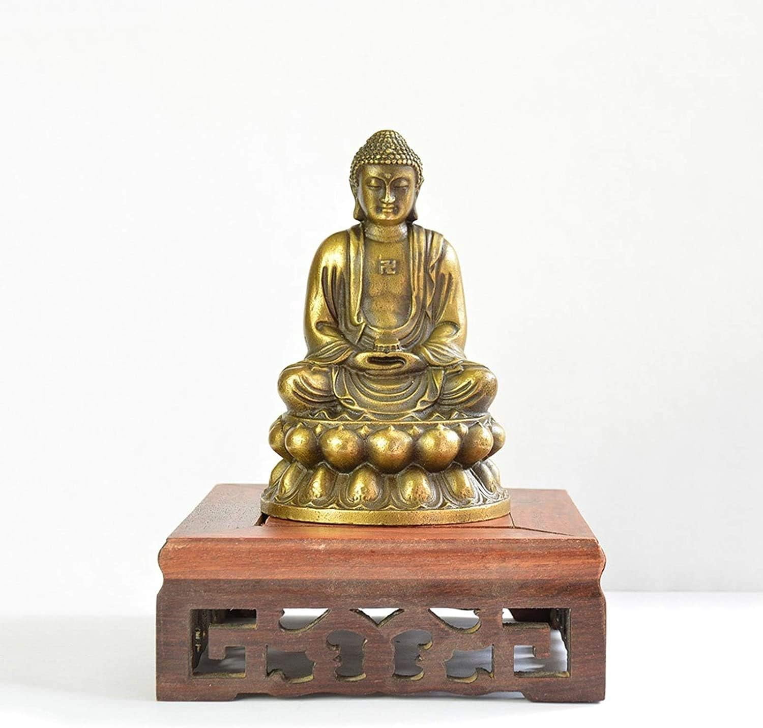 Antique Bronze Three Eyes Erlang God Buddha Statues Chinese Hero ...