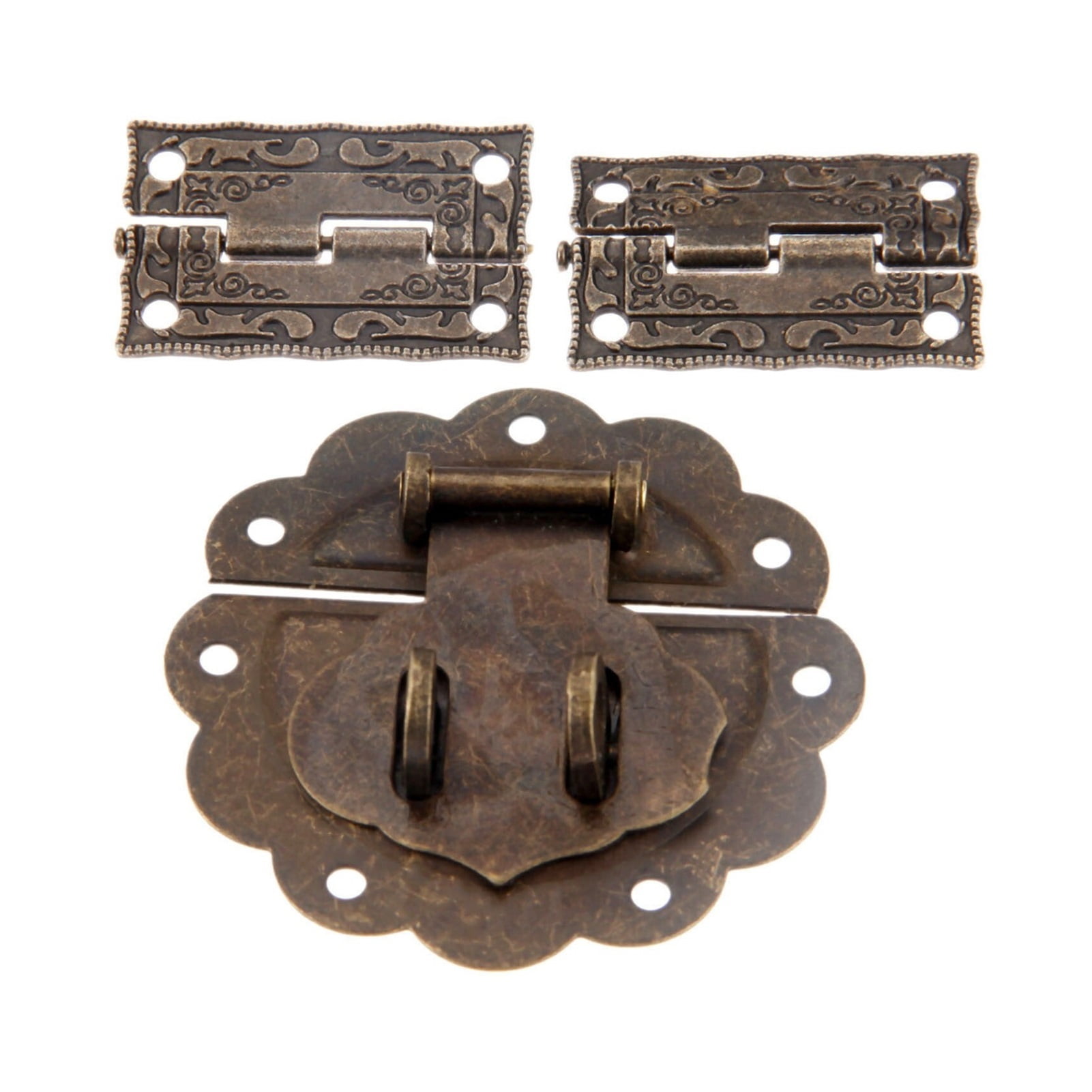 Antique Bronze Toggle Hasp Latch Buckle and 2Pcs Decorative Cabinet ...