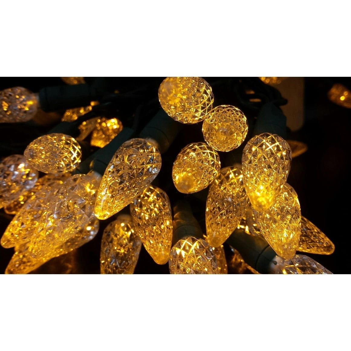 Antique Candlelight LED Light String Set of 70 Lights C6 - Walmart.com