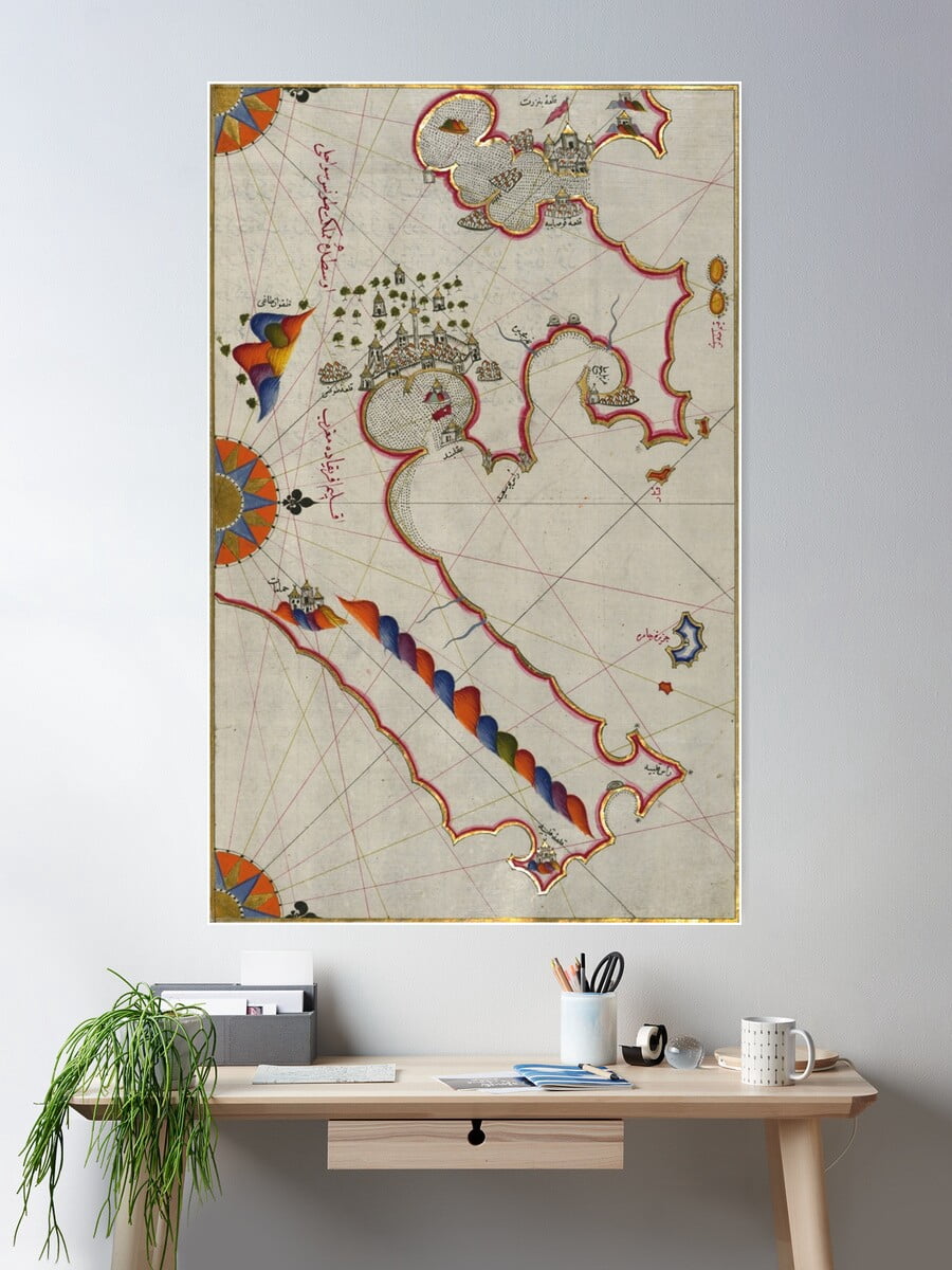 Antique Cartography: Ancient Map Of The Tunisian Coast, From The Book ...
