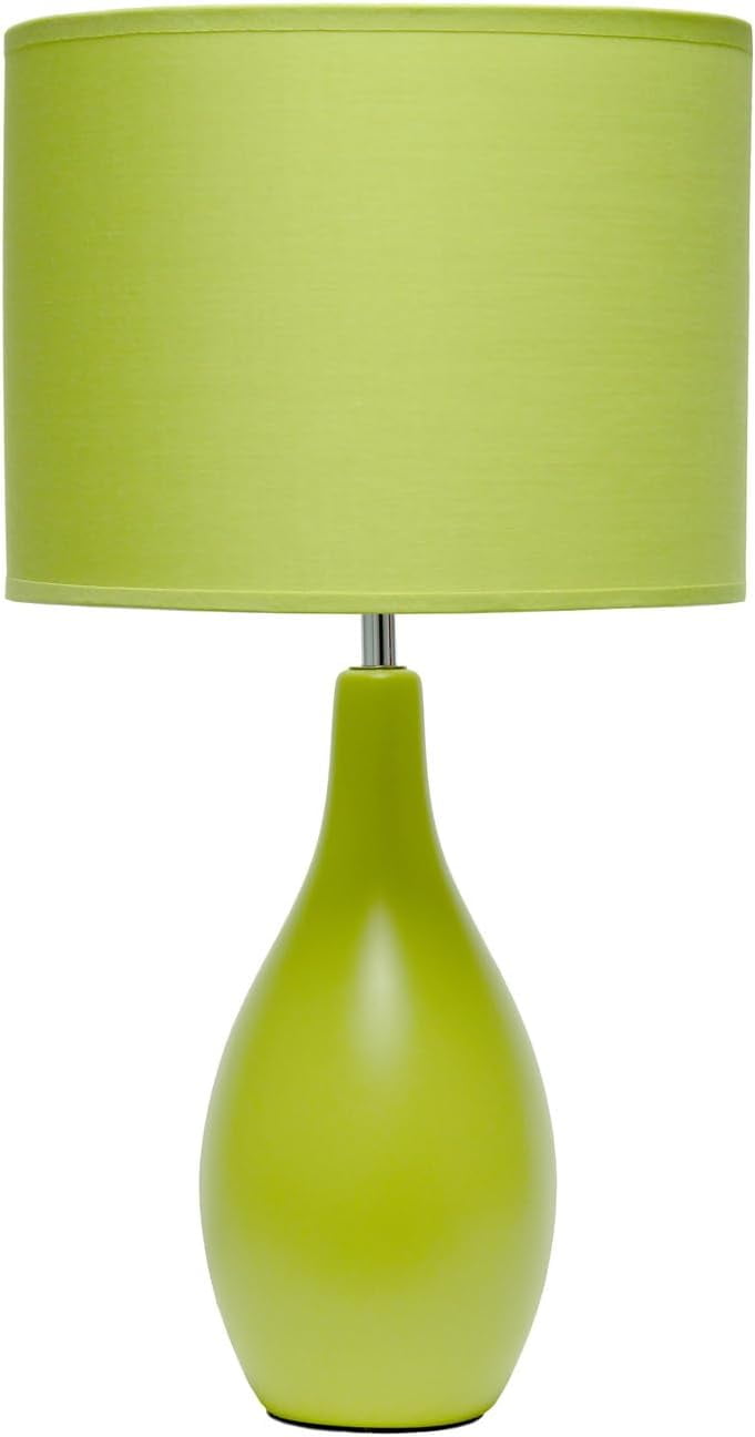 Antique Ceramic Hourglass Table Lamp, Green - Walmart.com