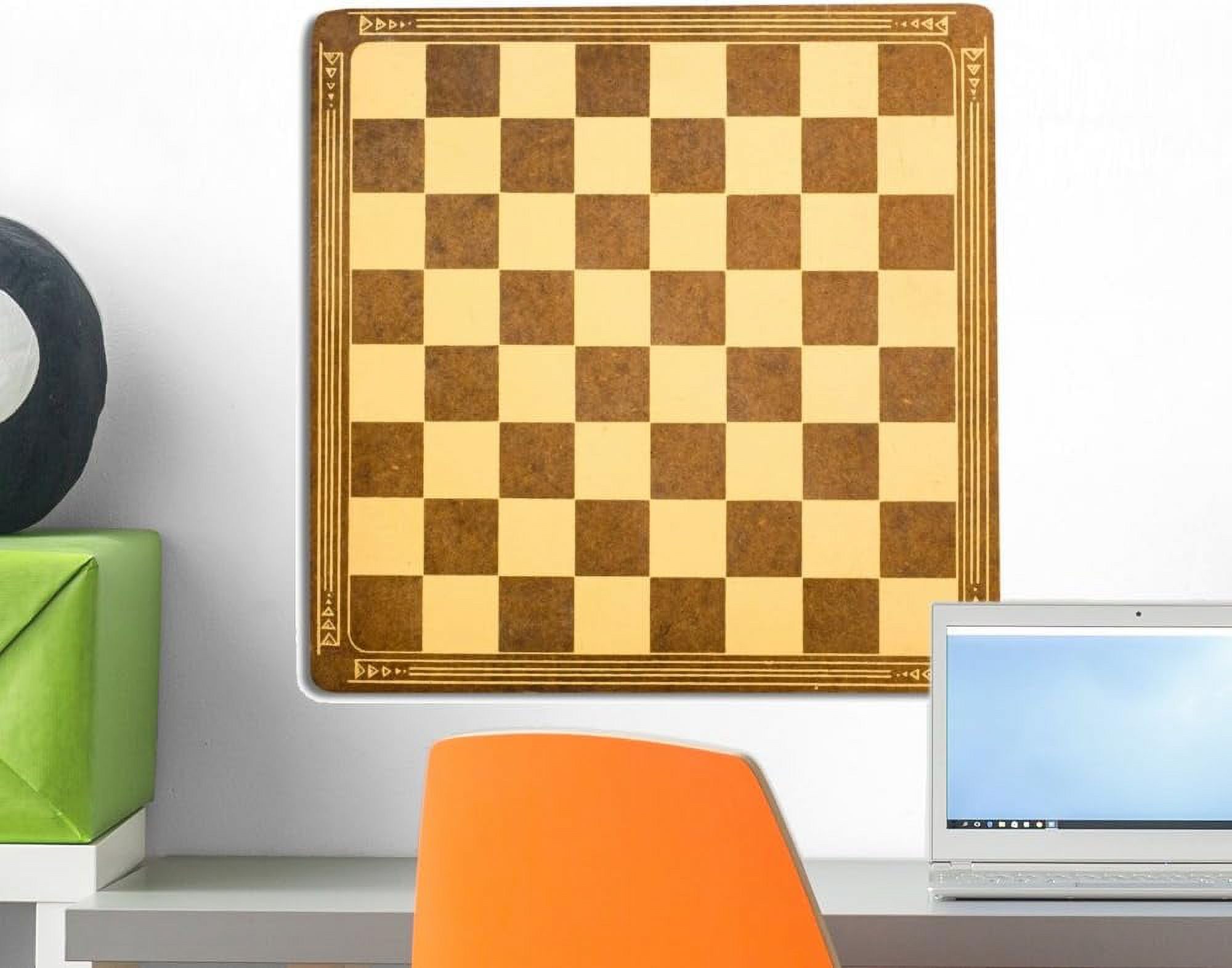 Antique Checkerboard Wall Decal Peel and Stick Graphic (18 in H x 18 in ...