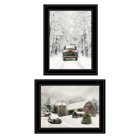 Antique Christmas 2-Piece Vignette by Lori Deiter Printed Art Wood ...