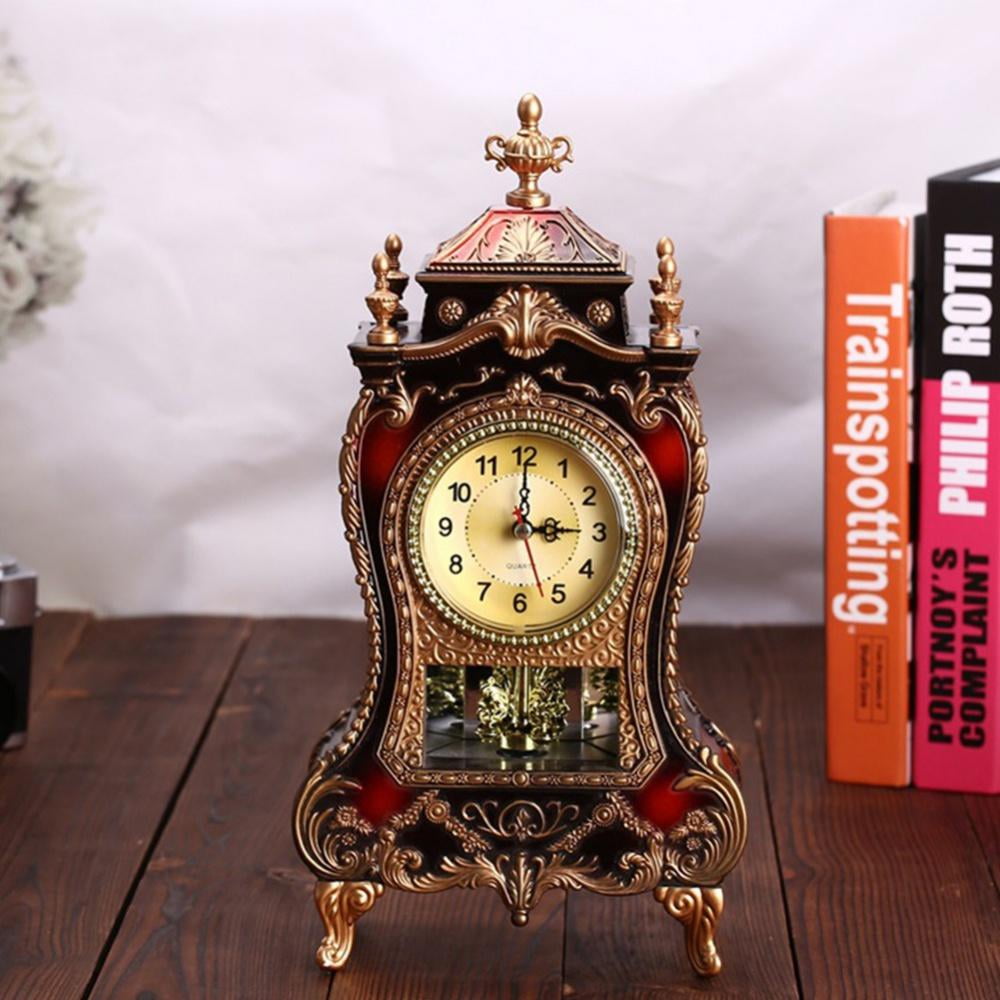 Antique Clock Vintage European-style Table Desk Clock,Wall Clock With ...