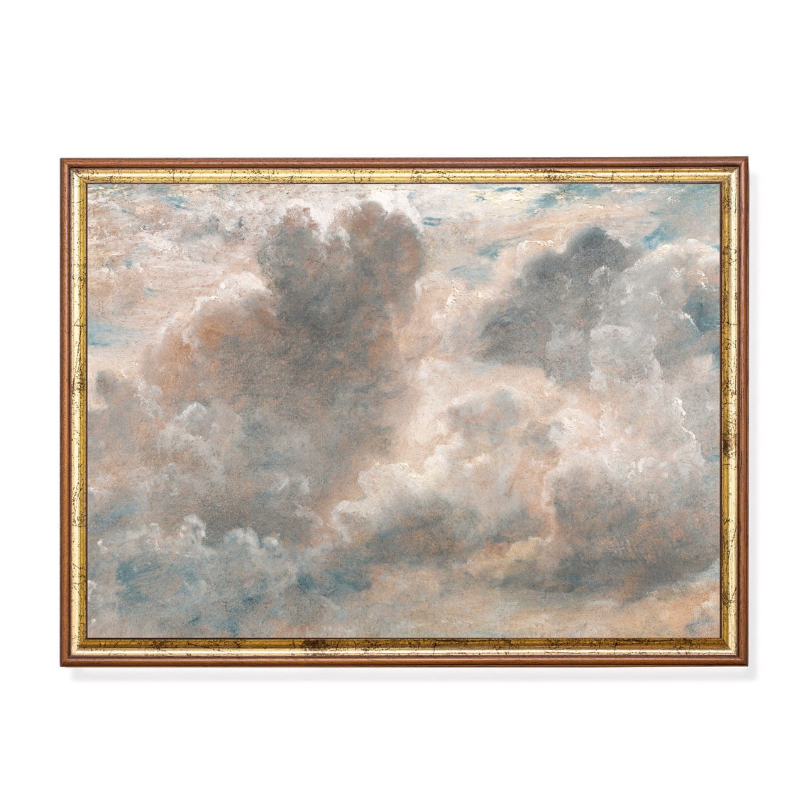 Antique Cloud Moody Sky Landscape Art Poster Decor For Living Room ...