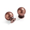 Antique Copper 1.1 Inch 10 Pack Cabinet Knobs Drawer Pulls - Walmart.com