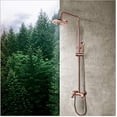 Antique Copper Shower System 3 Function Outdoor Shower Fixture with 8 ...