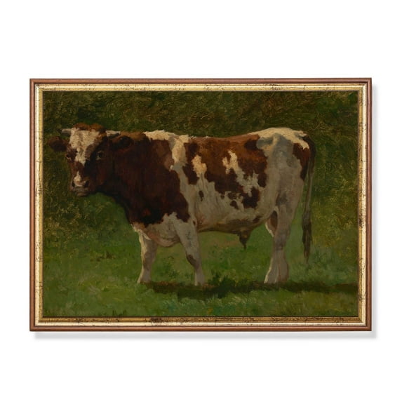 Antique Cow Poster Rustic Farmhouse Wall Art Home Decor UNFRAMED Poster ...