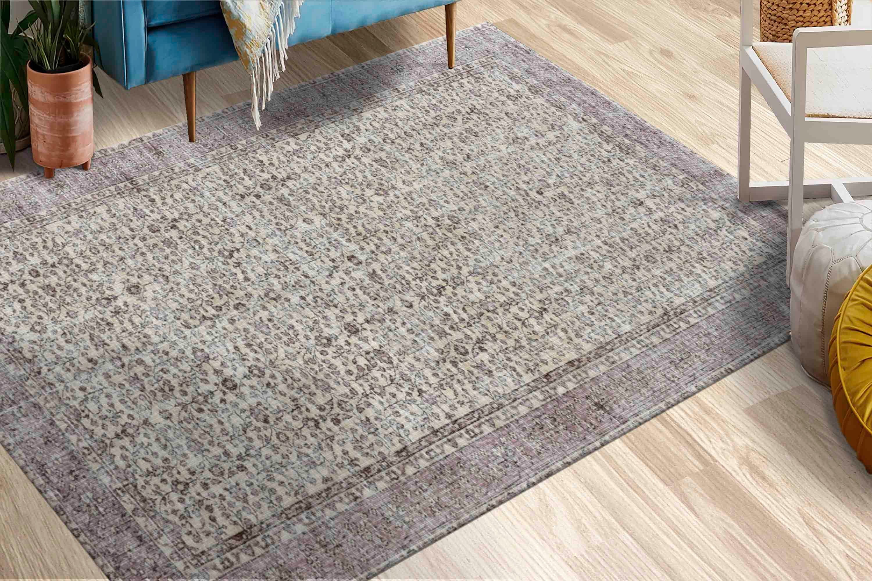 Antique Decor Rug, Farmhouse Decor Rug, Floral Rug, Saloon Rugs, Dining ...