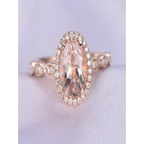 Antique Design Limited Time Sale: 1.25 Carat Peach Pink Morganite And ...