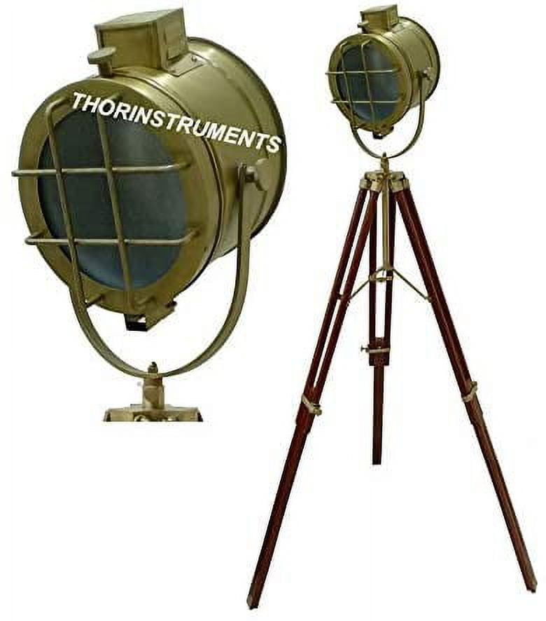 Antique Design Spotlight Modern Searchlight Nautical Tripod Floor Lamp ...