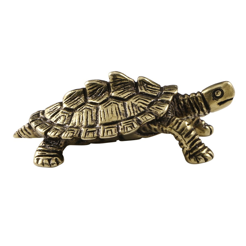 Antique Distressed Solid Copper Turtle Brass Ornaments Mini Desktop ...