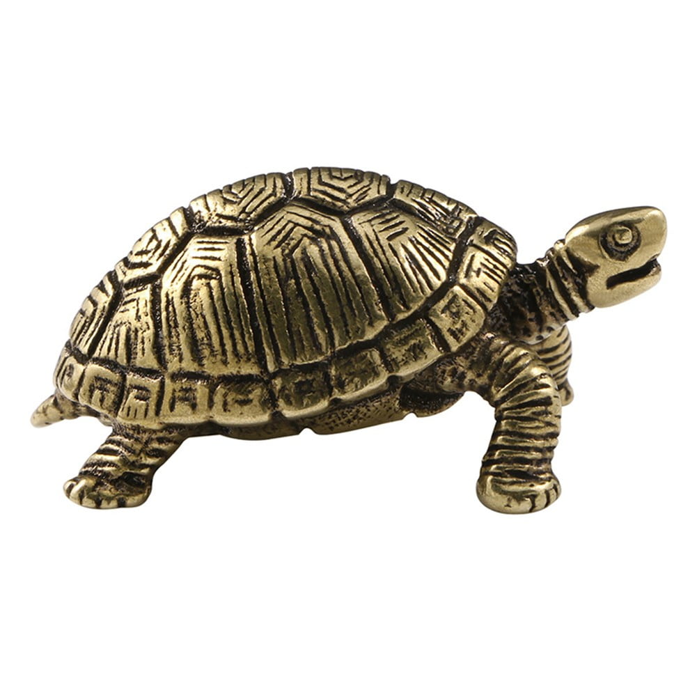 Antique Distressed Solid Copper Turtle Brass Ornaments Mini Desktop ...