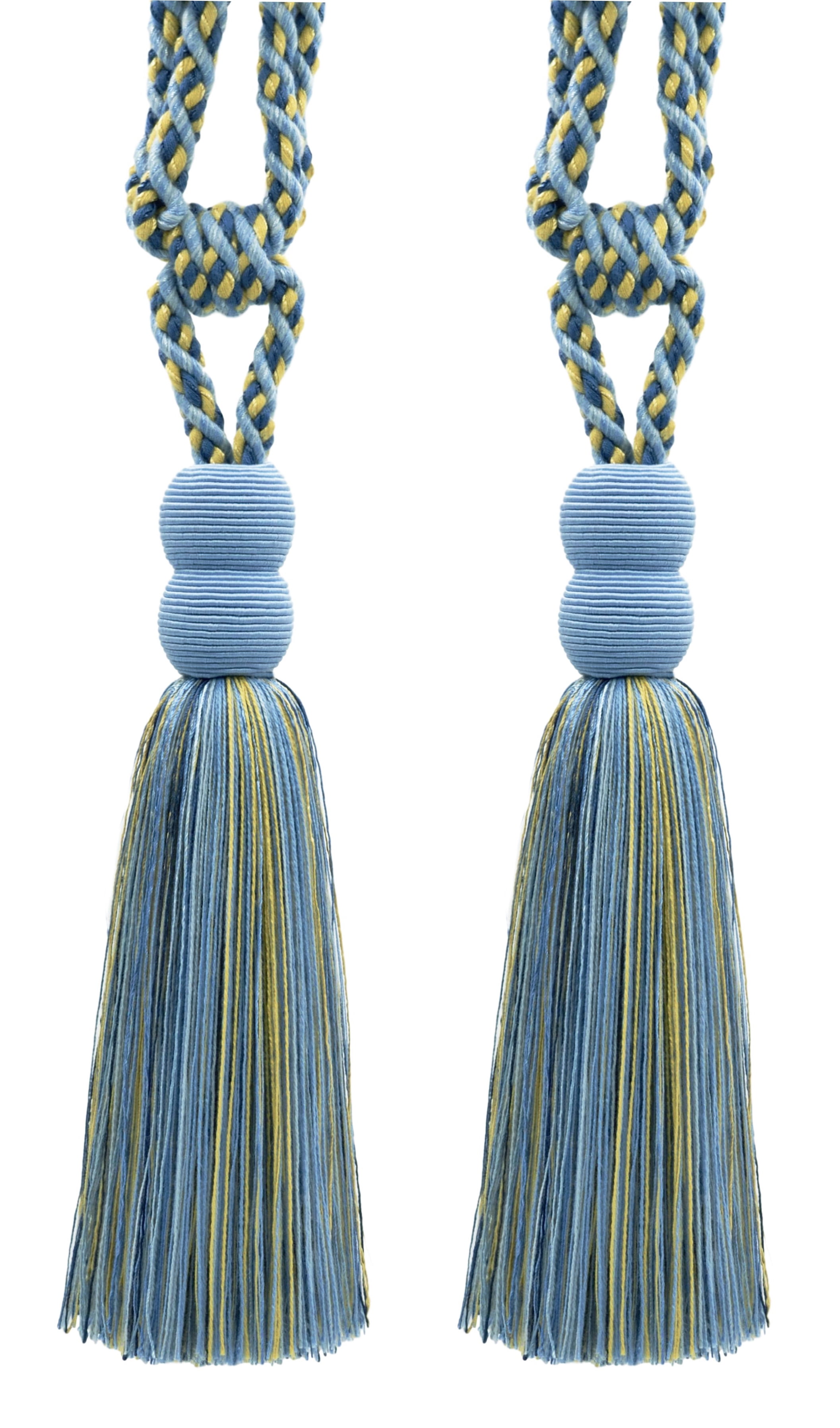 DECOPRO Contemporary, Modern Curtain & Drapery Tassel Tieback - Double ...