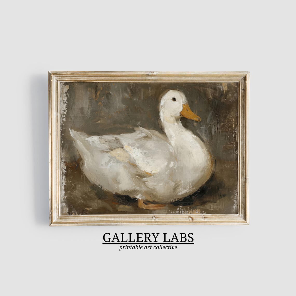 Antique Duck Print • Spring Wall Art • Farmhouse Decor • Neutral Tone ...