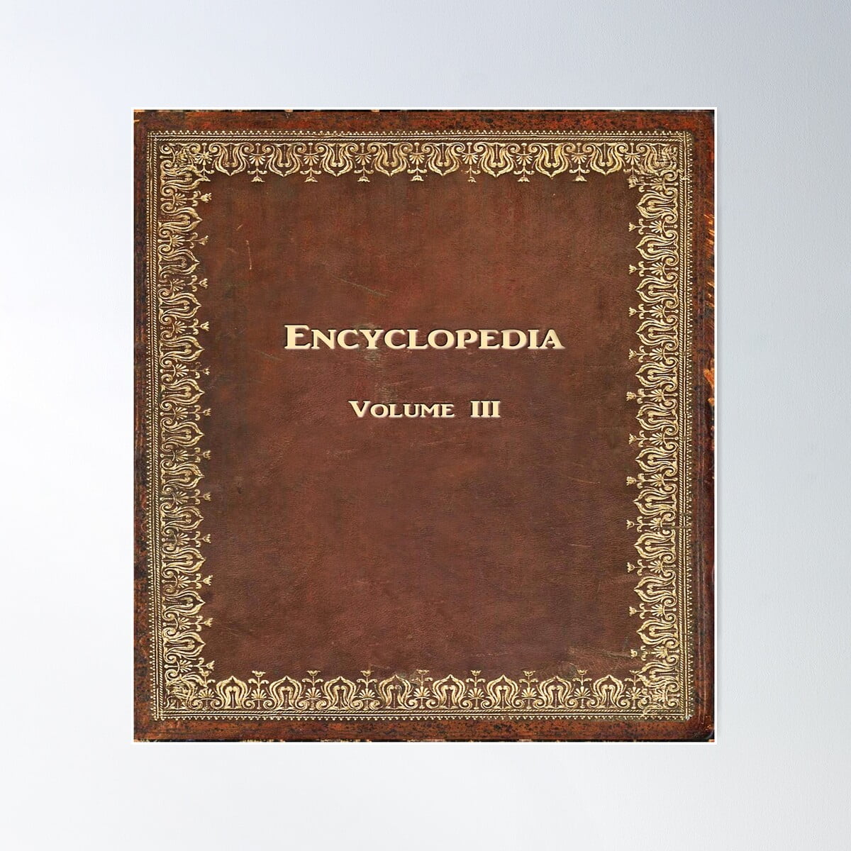 Antique Encyclopedia Poster Wall Art, Modern Wall Decor For Living Room ...