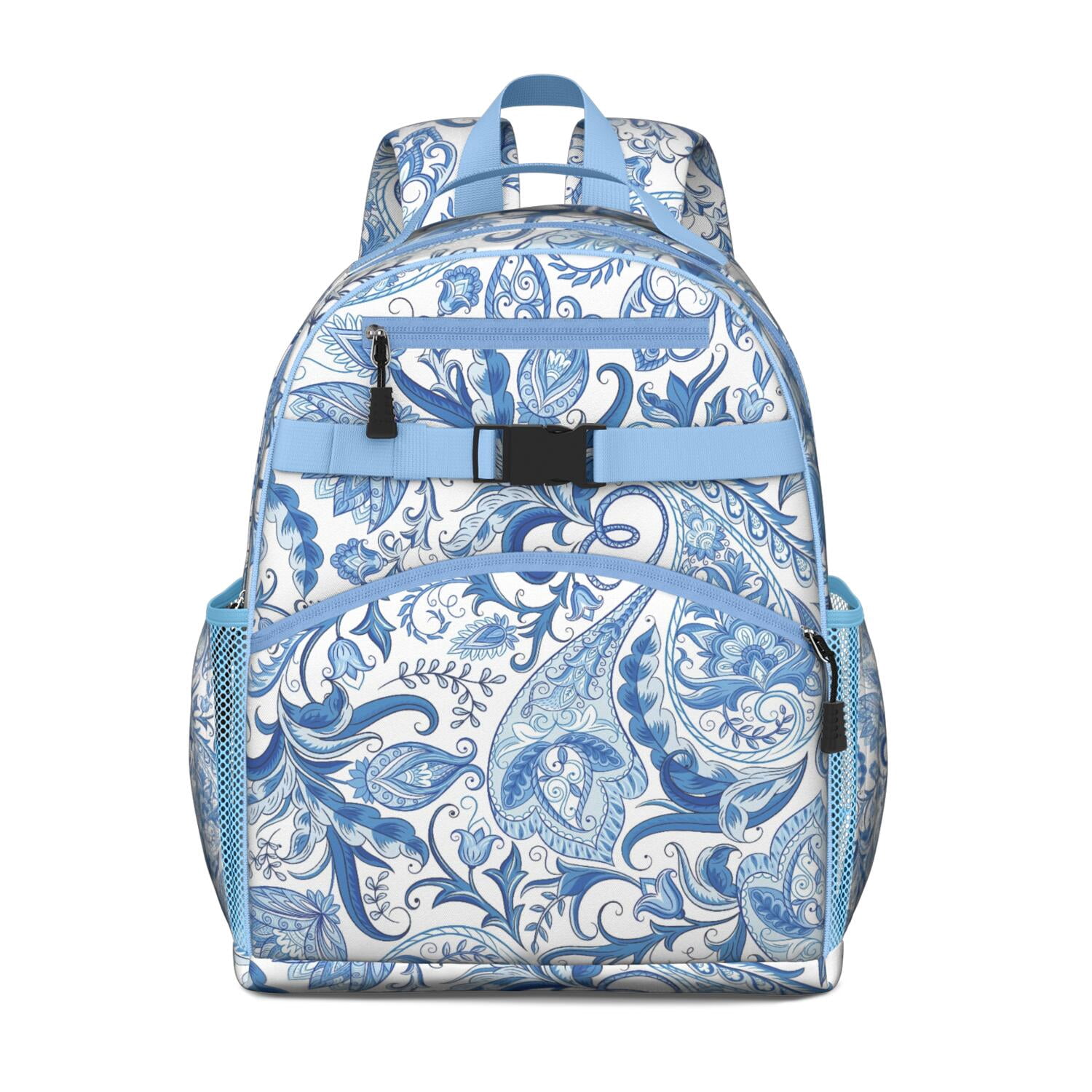 Antique Ethnic Paisley Backpack Spine-Protecting Design with Multiple ...