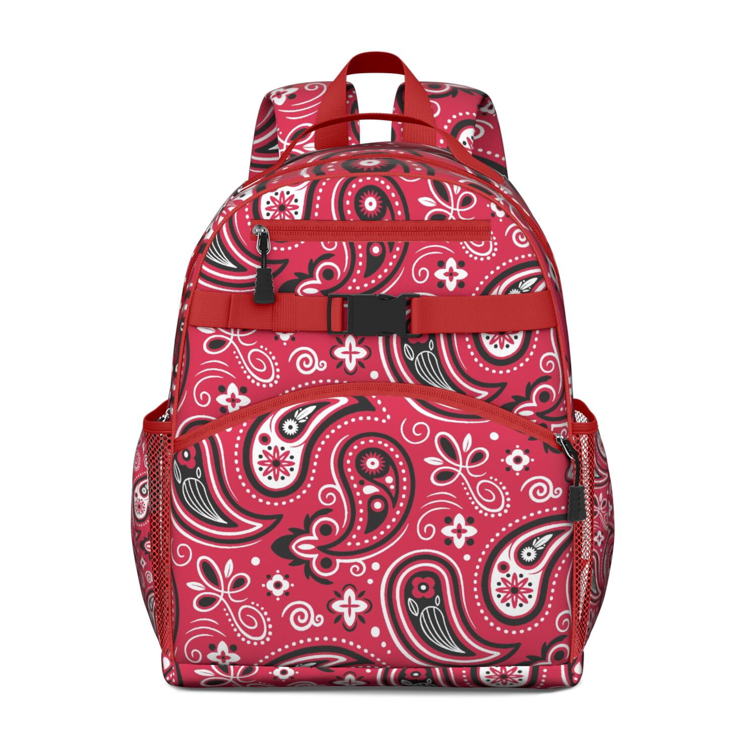 Antique Ethnic Paisley Backpack Spine-Protecting Design with Multiple ...