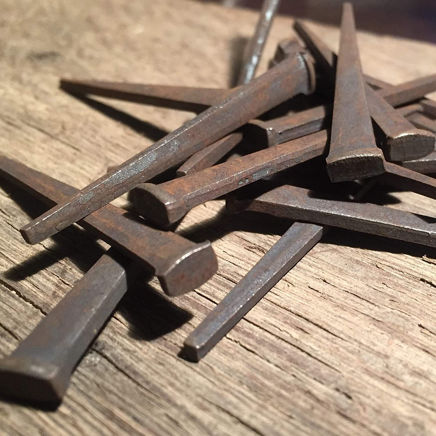 Antique FLOORING NAILS - Vintage restoration accent nails for wood ...