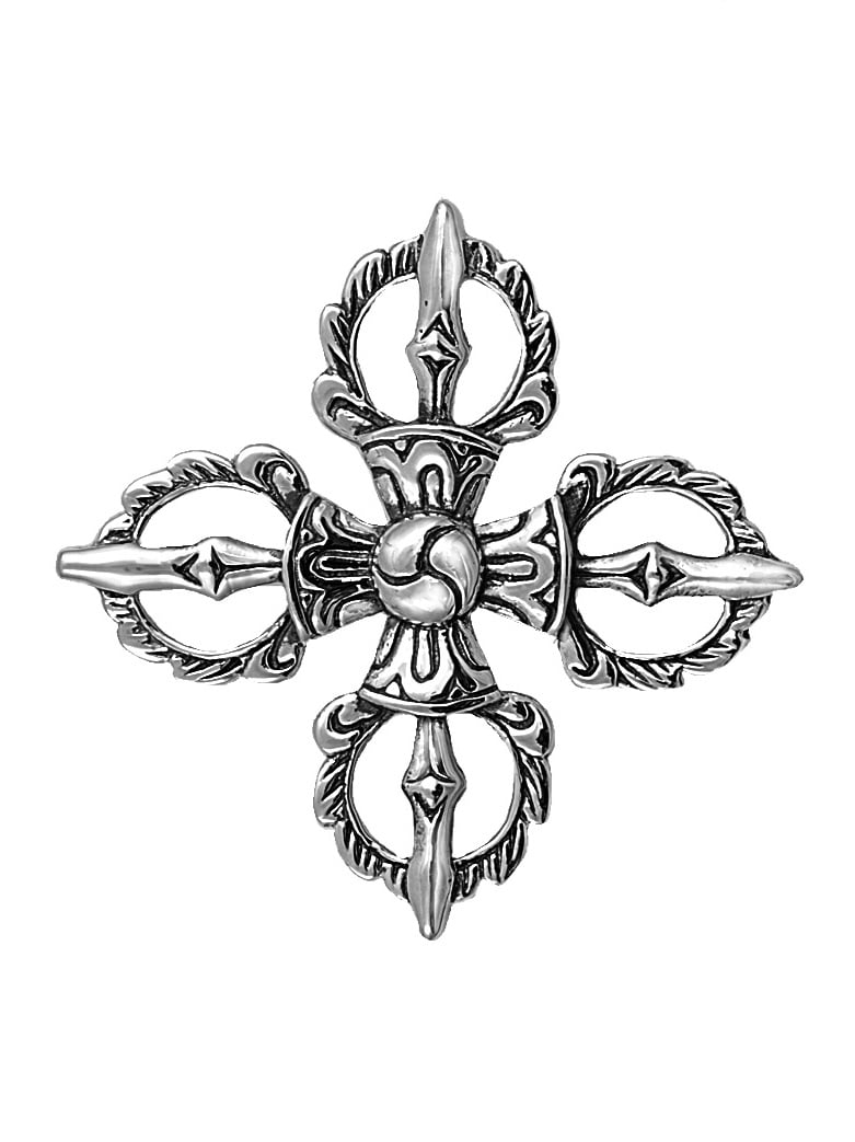 Antique Filigree Style Greek Cross Pendant Sterling Silver - Walmart.com