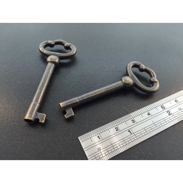 Antique Finish Grandfather Clock Key Set (2-Pack) - Universal Door Key ...
