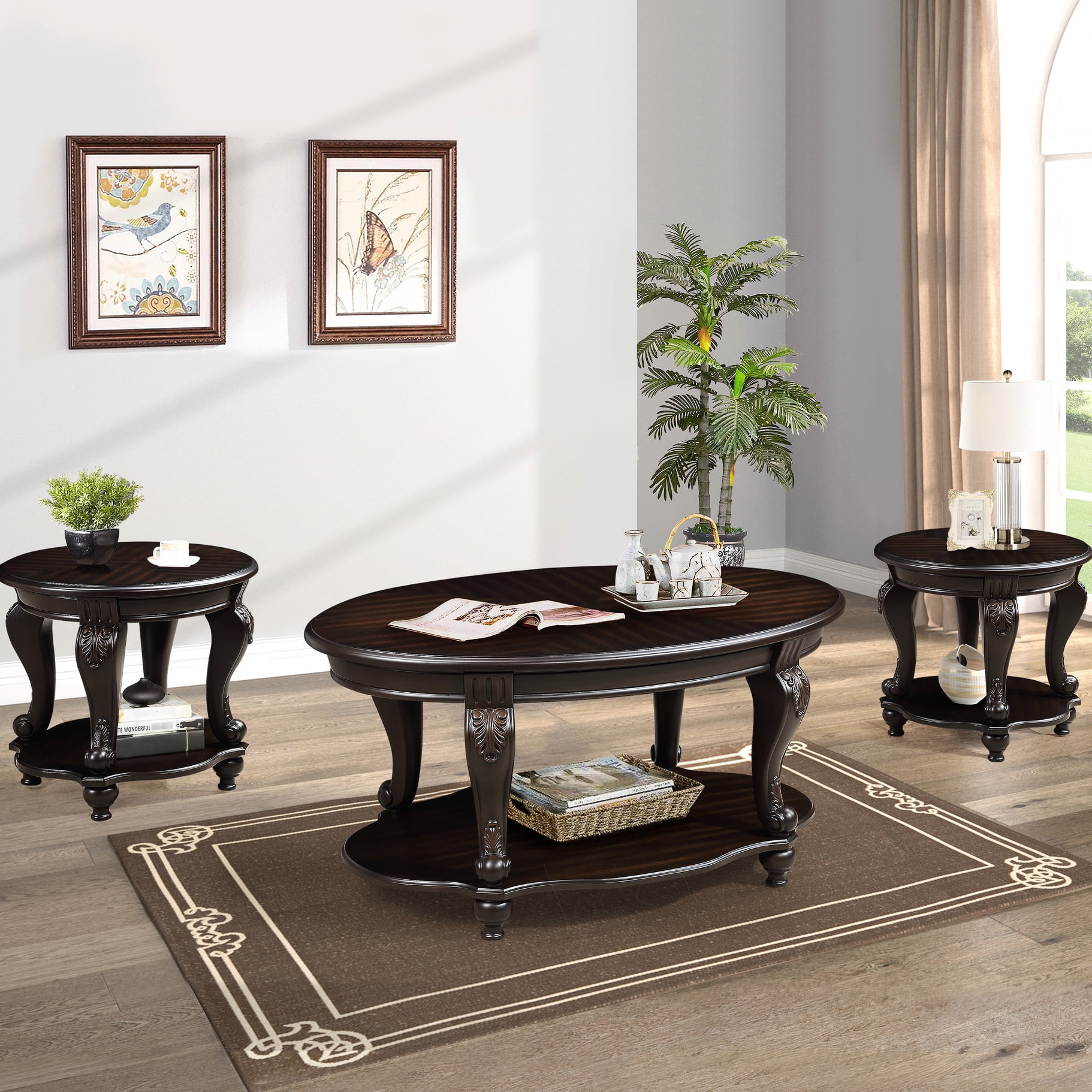 Antique Finish + Safe Rounded Corner - Family Environment in Living ...