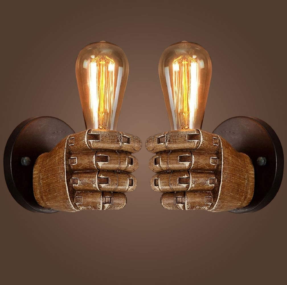 Antique Fist Wall Light Illuminating Vintage Industrial Wall Lamp for ...