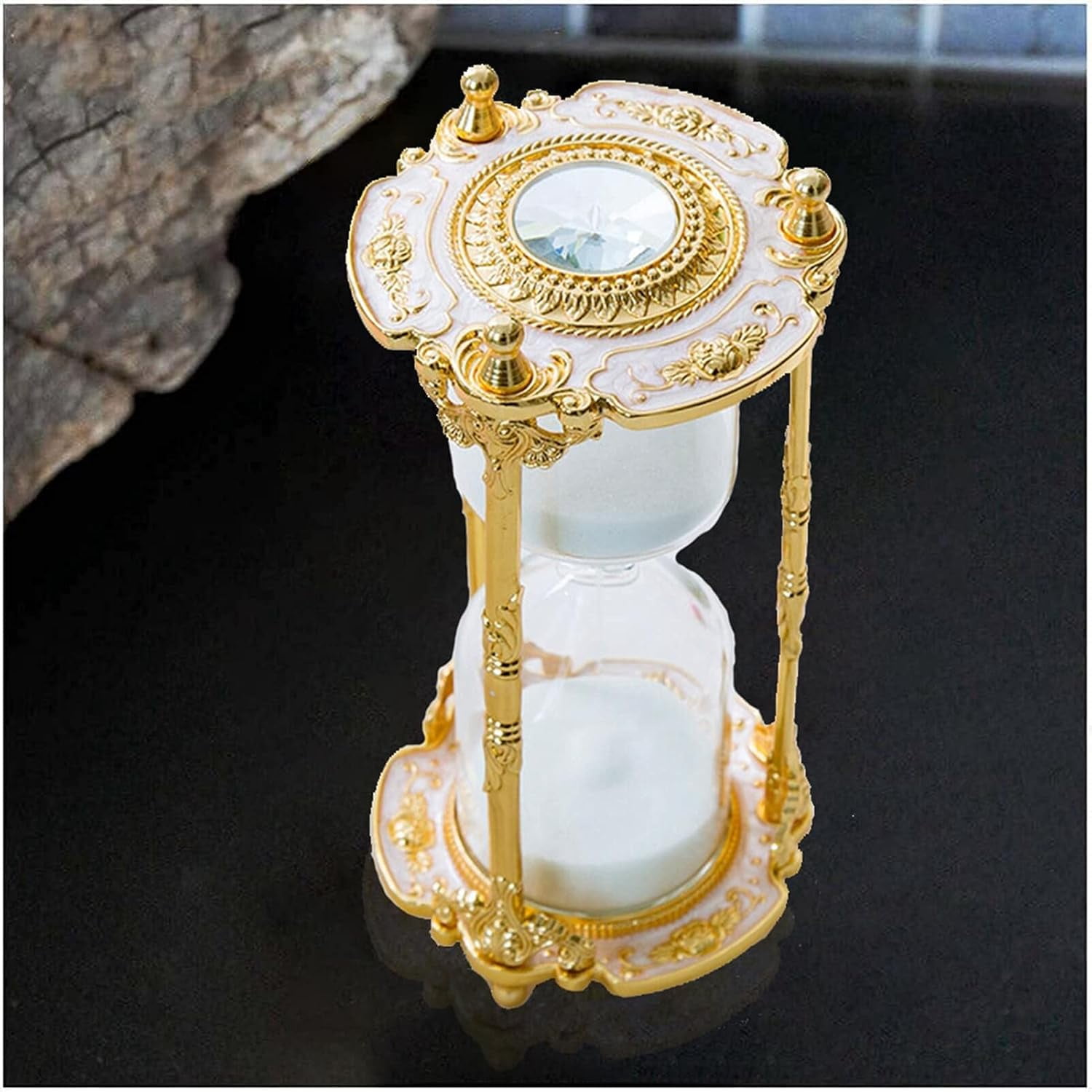 Antique Floral Decorative Hourglass Sand Timer - 15 Minute, Unique ...