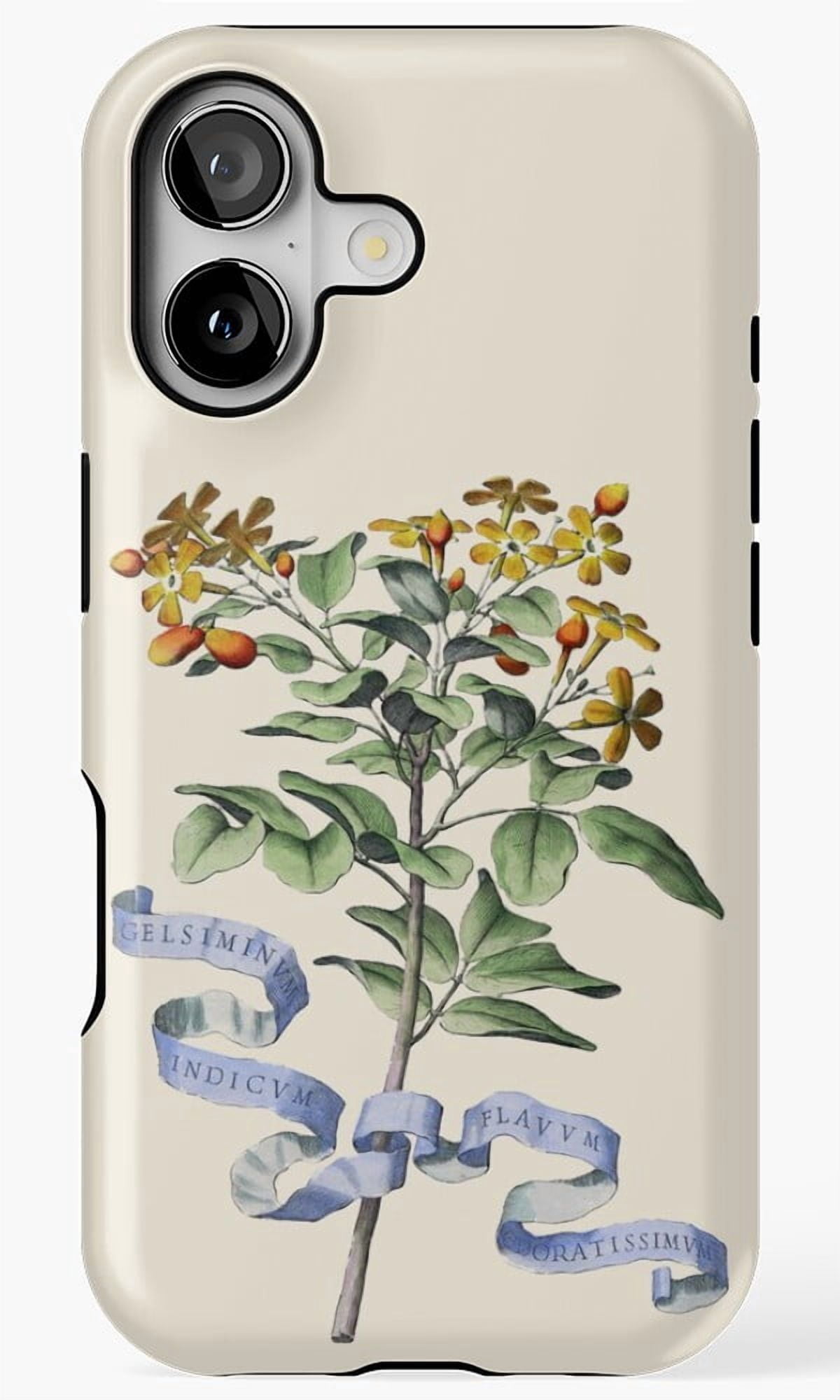 Antique Flower Botanical Illustration Science Art Phone Case for iPhone ...
