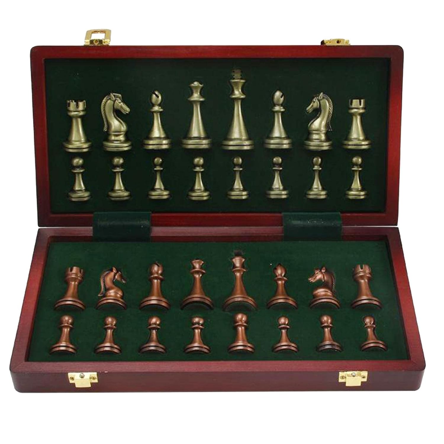 Antique Folding Chess Set Portable Family Game Toys International Chess ...