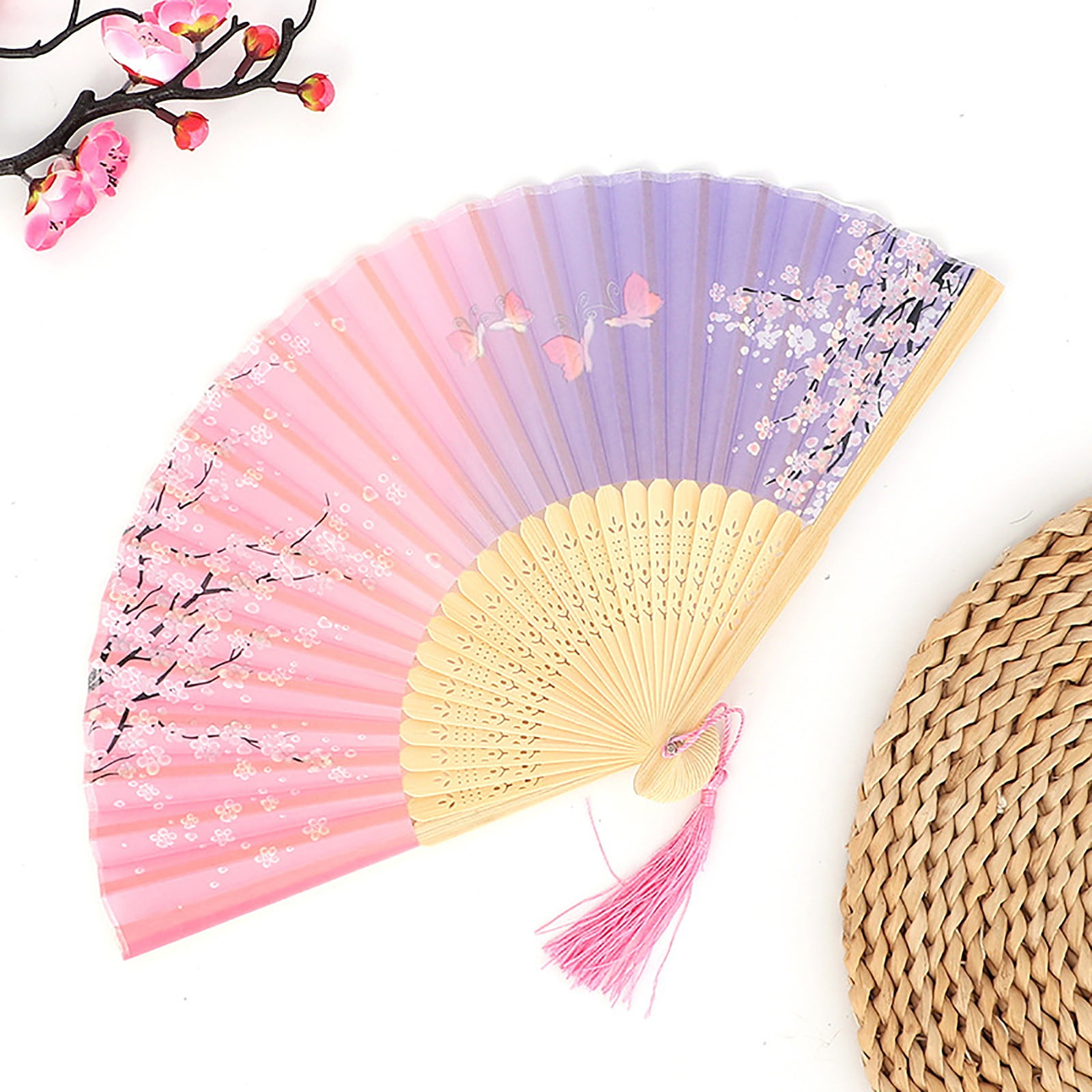 Antique Folding Fan, Strictly Fancy Folding Party Fan, Traditional ...