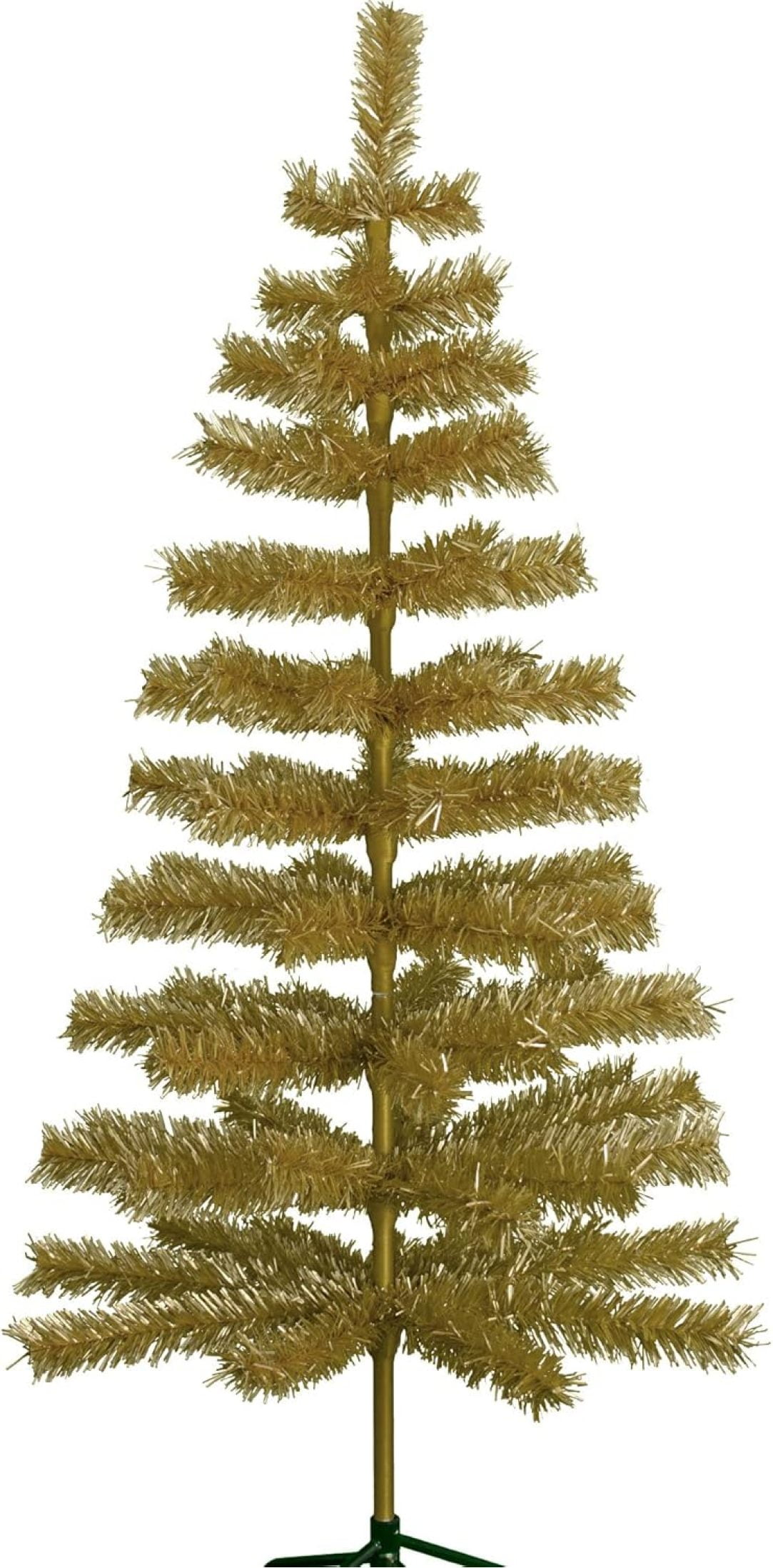 Antique Gold Christmas Trees Artificial Flame Resistant Branches ...