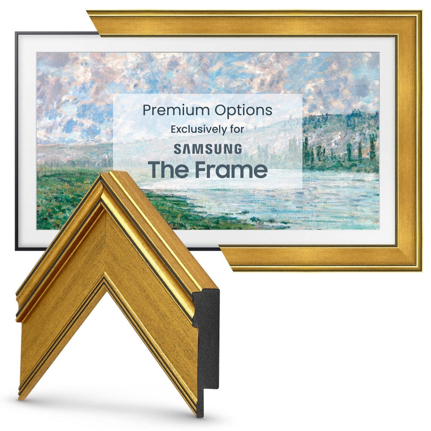 Antique Gold Deco TV Frame - Walmart.com