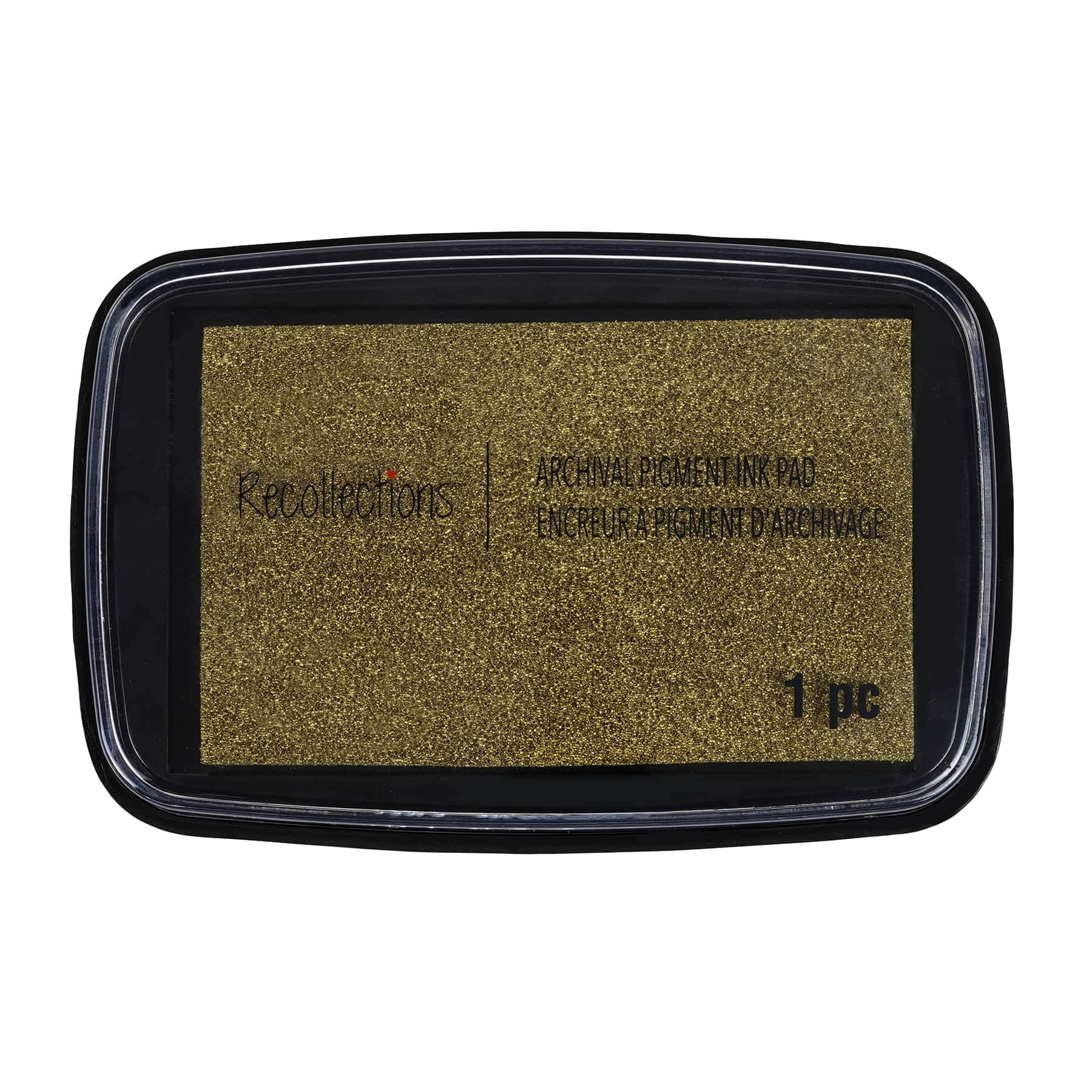 Antique Gold Metallic Archival STF9 Pigment Ink Pad by Recollections - Use On Paper, Chipboard ...