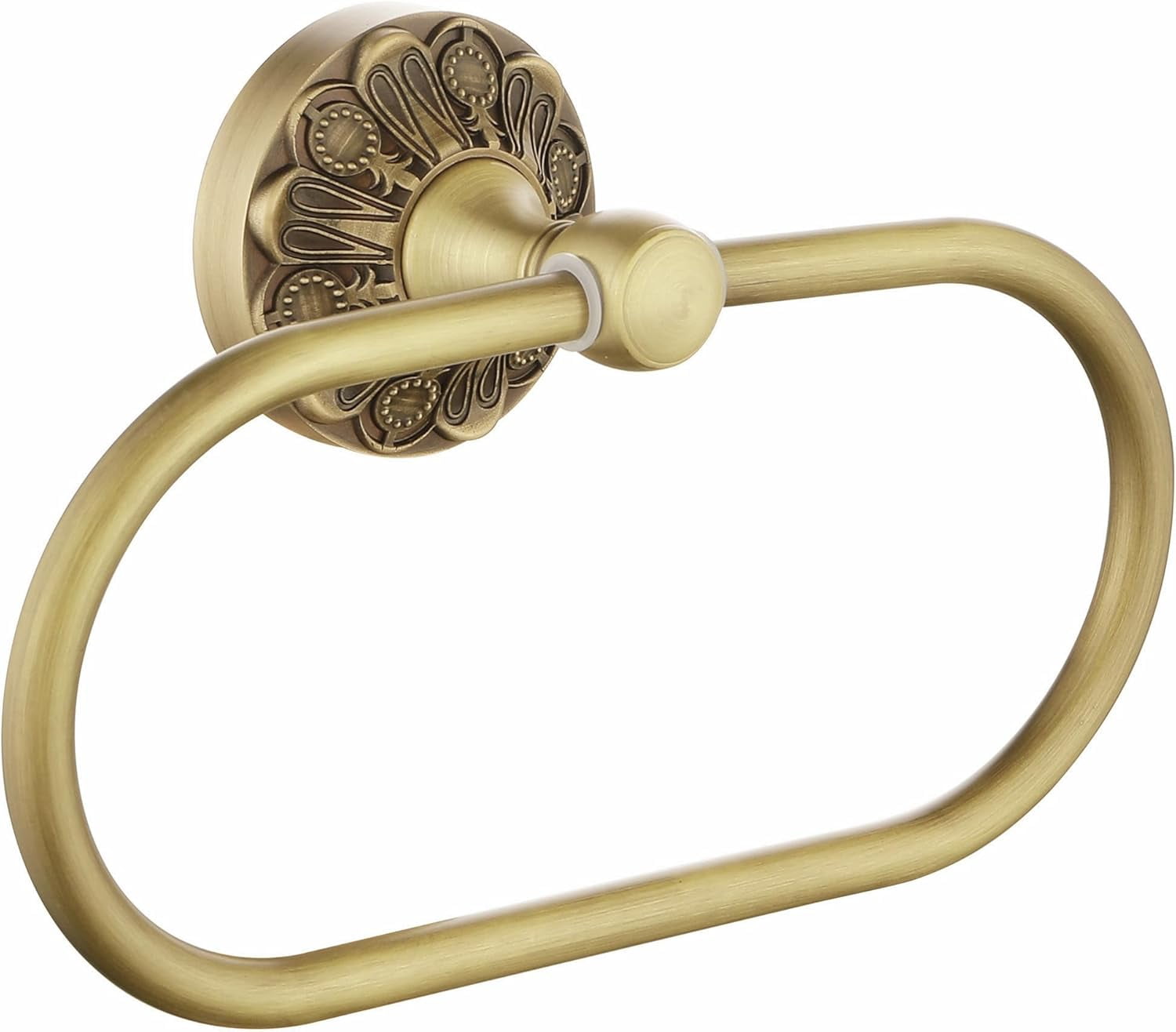 Antique Gold Towel Ring, Oval Hand Towel Holder Wall Mount, Vintage ...