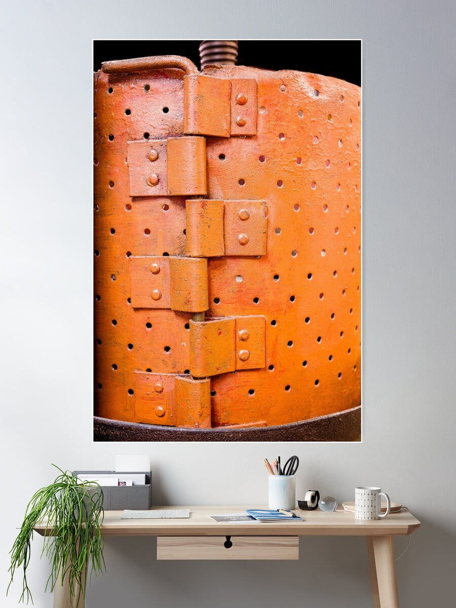 Antique Grape Press Barrel Poster Wall Art, Modern Wall Decor For ...