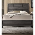 Antique Gray Finish, Panel Bed - Queen Size Bed for Bedroom Elegance ...