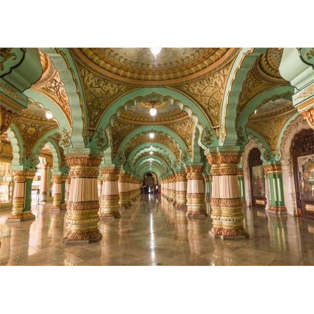 Antique Greece Sanctuary Pillar Backdrop Ancient Greek Ruins Historic ...