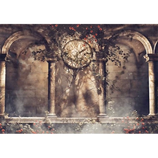 Antique Greece Sanctuary Pillar Backdrop Ancient Greek Ruins Historic ...