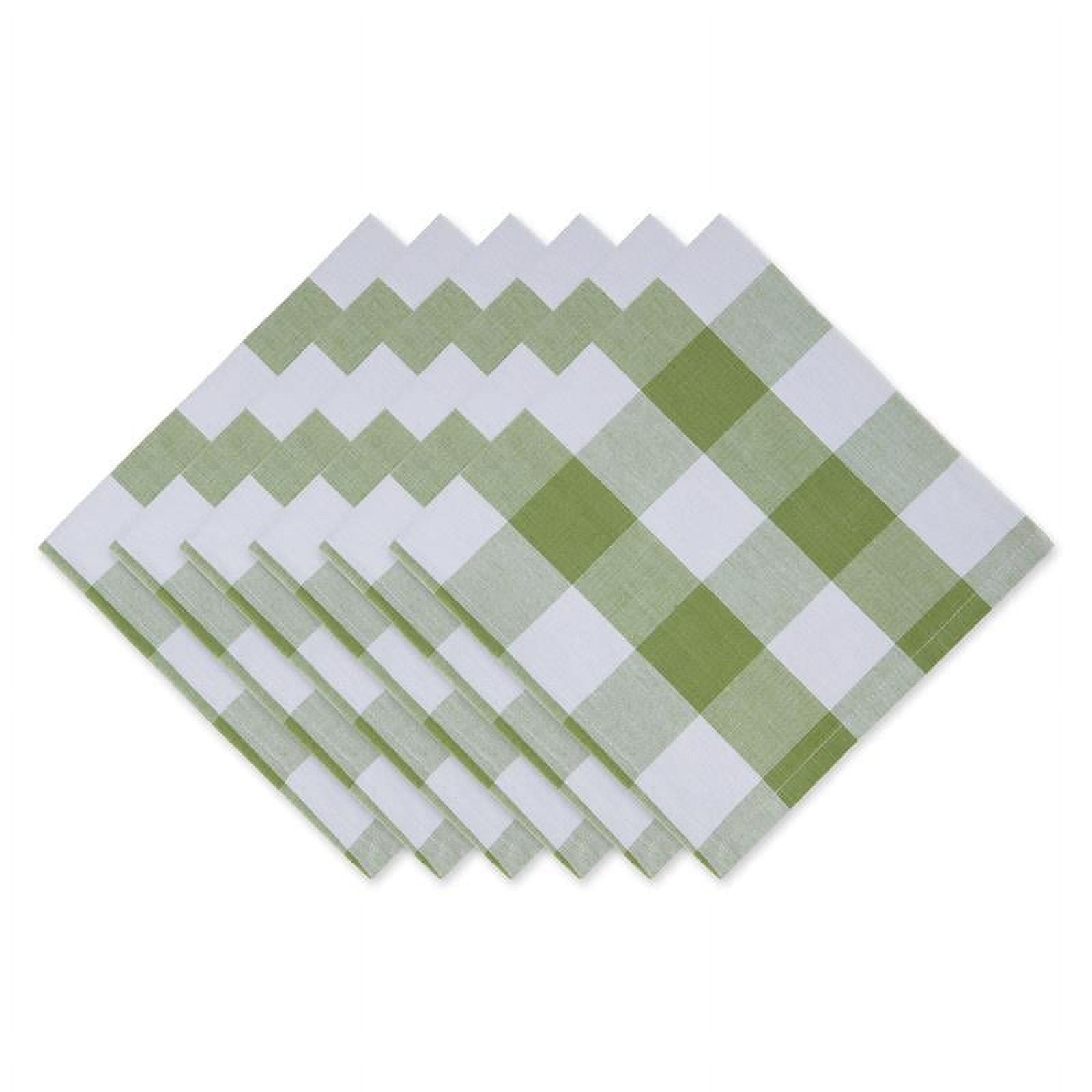 Antique Green Buffalo Check Napkin (Set of 6) - Walmart.com