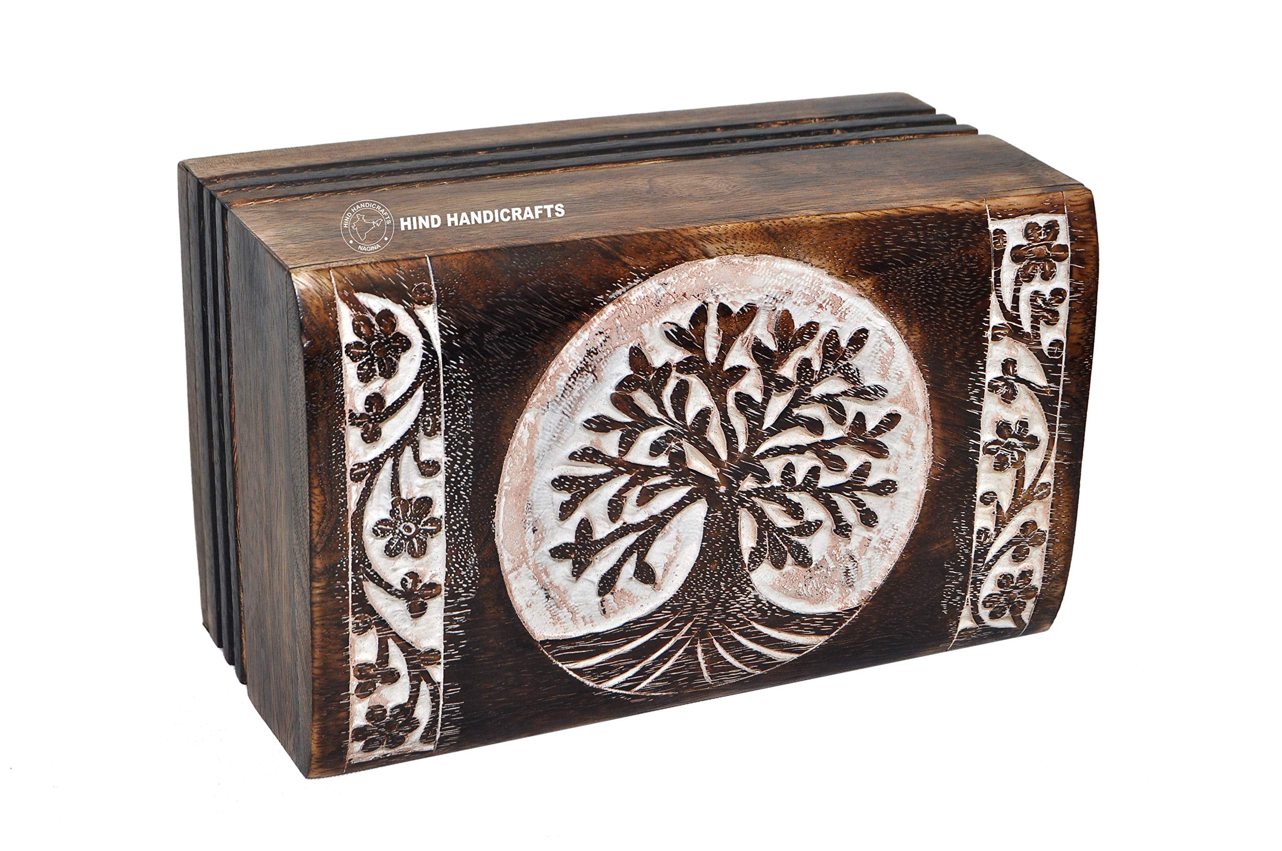 Antique Handmade & Handcrafted Rosewood Borders Engraving Wooden ...