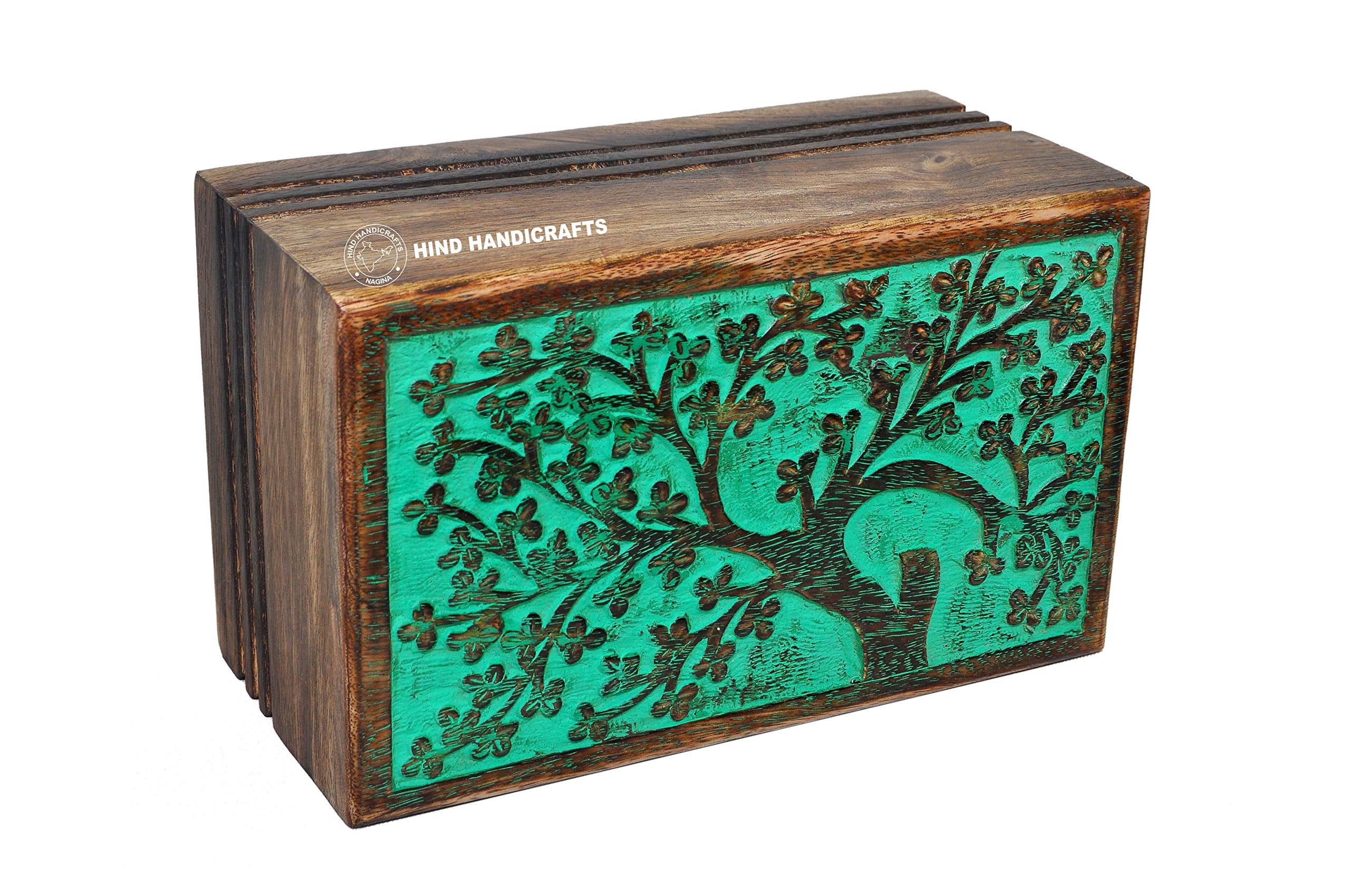 Antique Handmade & Handcrafted Rosewood Borders Engraving Wooden ...