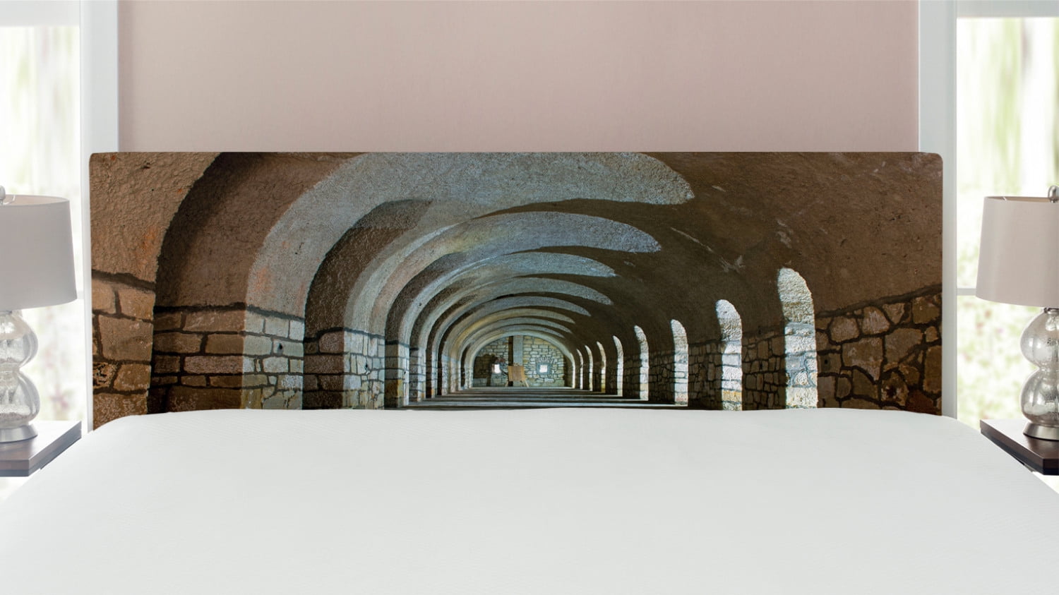 Antique Headboard, Corridor in an Old Fortress Touristic Historical ...